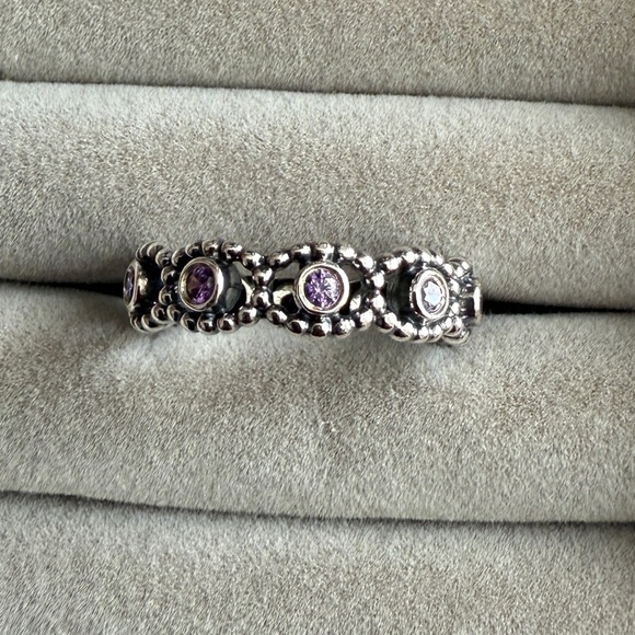 Pandora | Jewelry | Majestic Purple Cz Pandora Ring | Poshmark